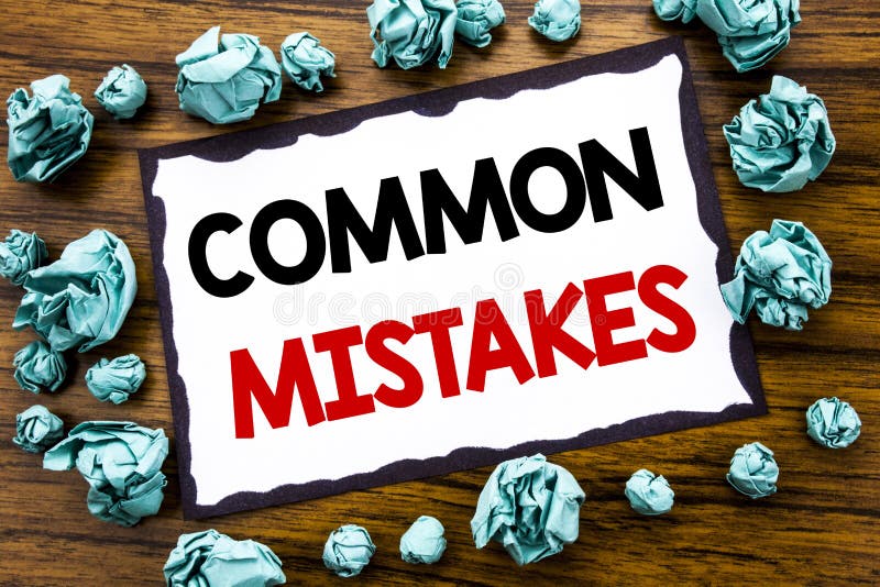 Hand Writing Text Caption Inspiration Showing Common Mistakes. Business ... Hand Writing Text Caption Inspiration Showing Common Mistakes. Business ...