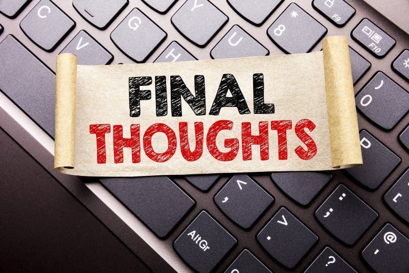 Hand Writing Text Caption Inspiration Showing Final Thoughts. Business ... Hand Writing Text Caption Inspiration Showing Final Thoughts. Business ...