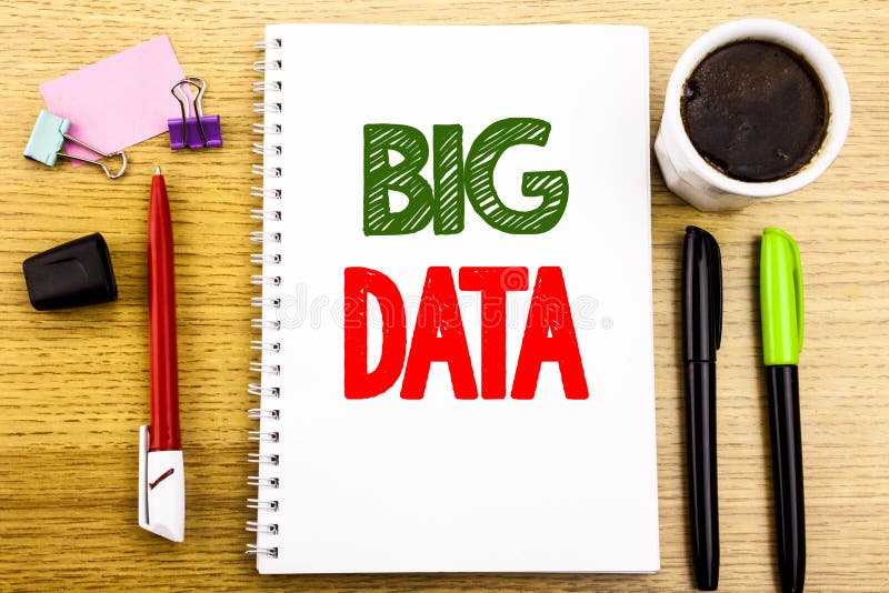 Hand Writing Text Caption Showing Big Data. Business Concept for ...