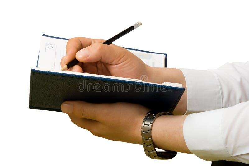 Hand Writing To a Notebook. Stock Photo - Image of learning, documents ...