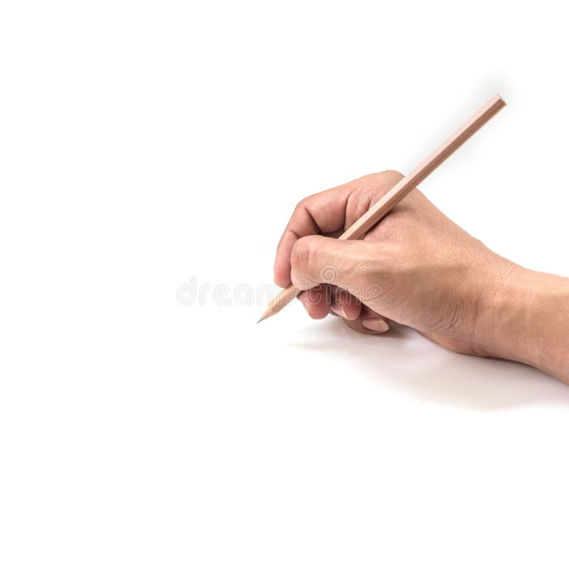 Hand Writing on the White Background. Stock Photo - Image of concept ...