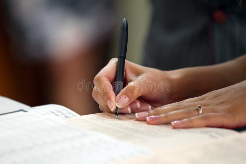 Writing stock image. Image of paper, hand, silver, skin - 20830563