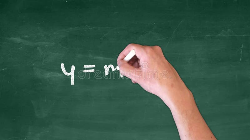 Hand Written Math Equation - Animated. Symbolic for the School Start ...