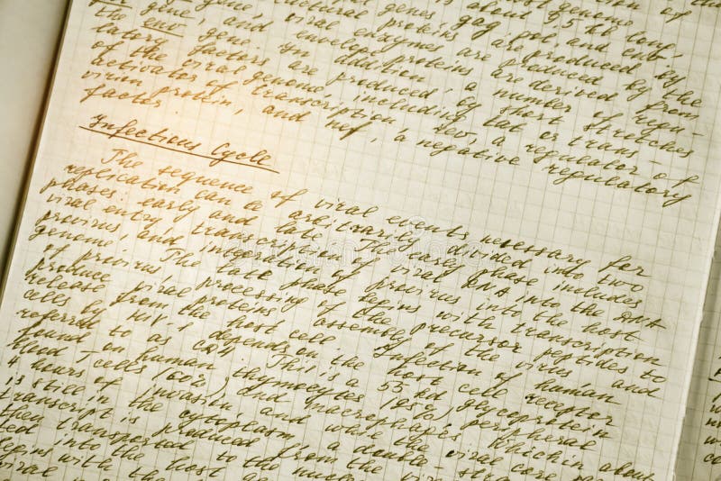 Hand-written medical text stock photo. Image of handwritten - 194031892