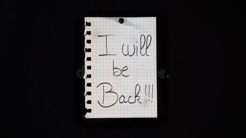 Will Be Back Soon Stock Illustrations – 80 Will Be Back Soon Stock ...