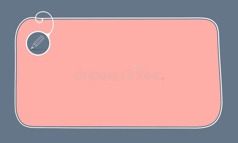 Hand written text box stock vector. Illustration of presentation - 89328715