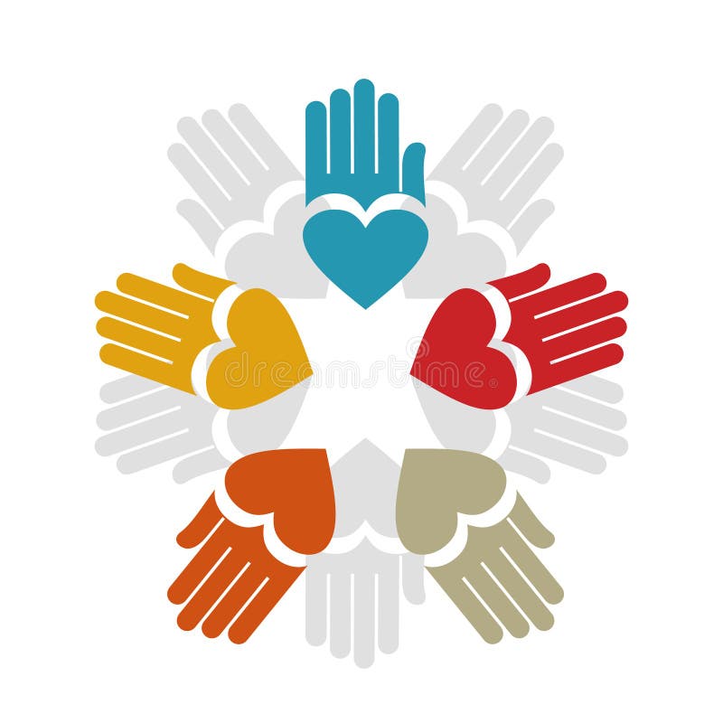 Hand5 stock vector. Illustration of heart, design, medium - 27567537