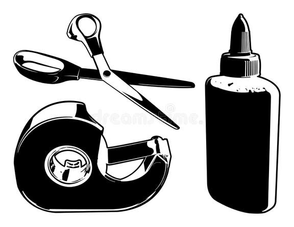 In Handarbeit Machen Der Hilfsmittel Vektor Abbildung - Illustration ...