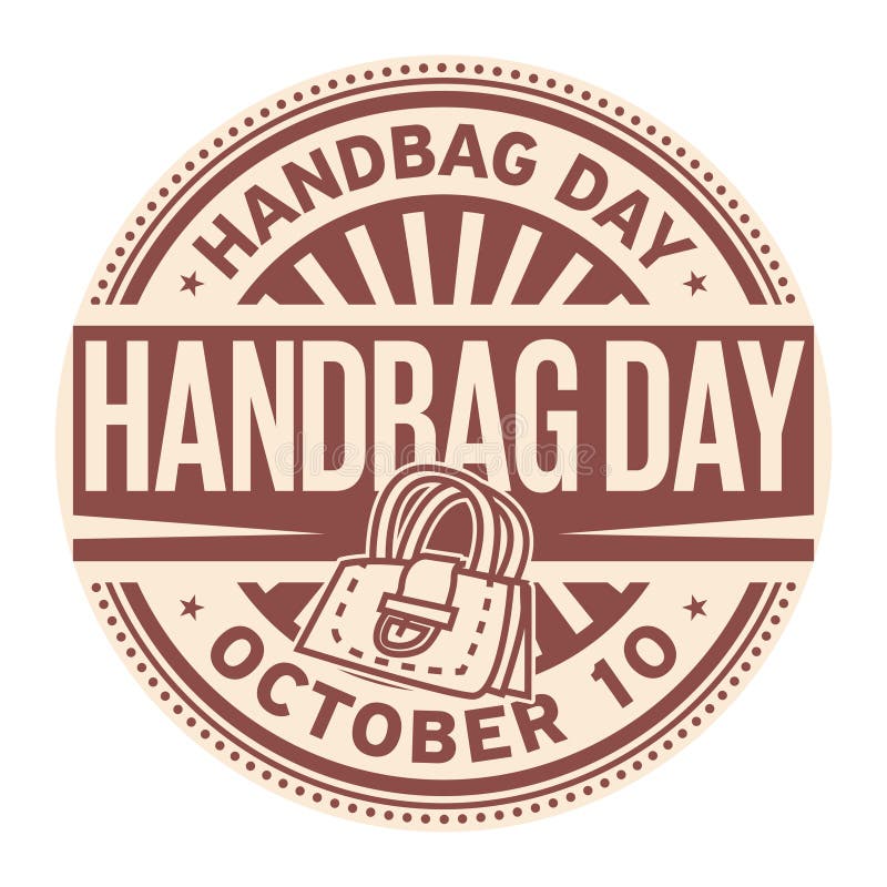 Handbag Day, October 10 stock vector. Illustration of elegance - 126096652