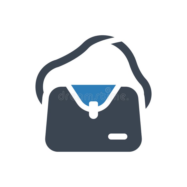 Handbag icon stock vector. Illustration of handbag, sign - 254771862