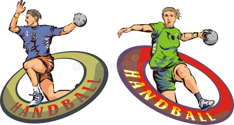 Handball stock vector. Illustration of target, ball, league - 14680421