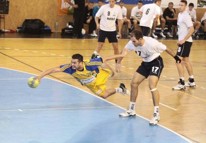 Handball attack editorial stock photo. Image of bucharest - 43873408
