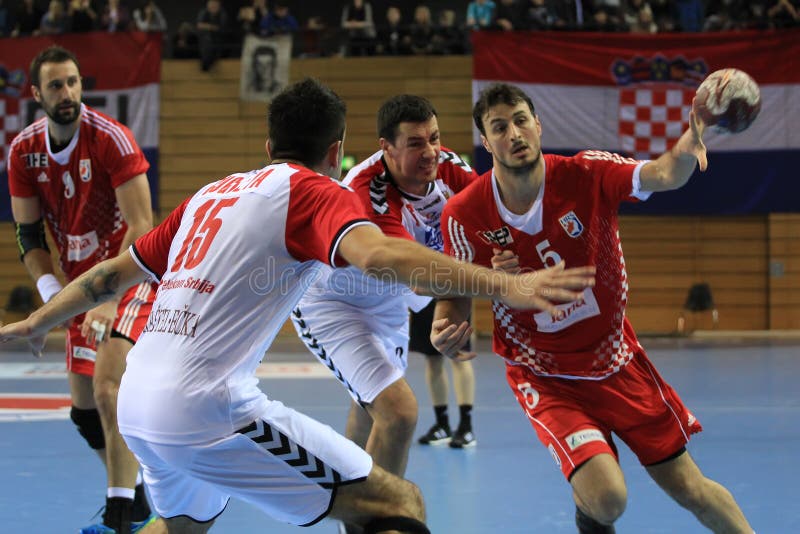 Tir En Suspension De Handball Photo éditorial - Image of vitesse ...