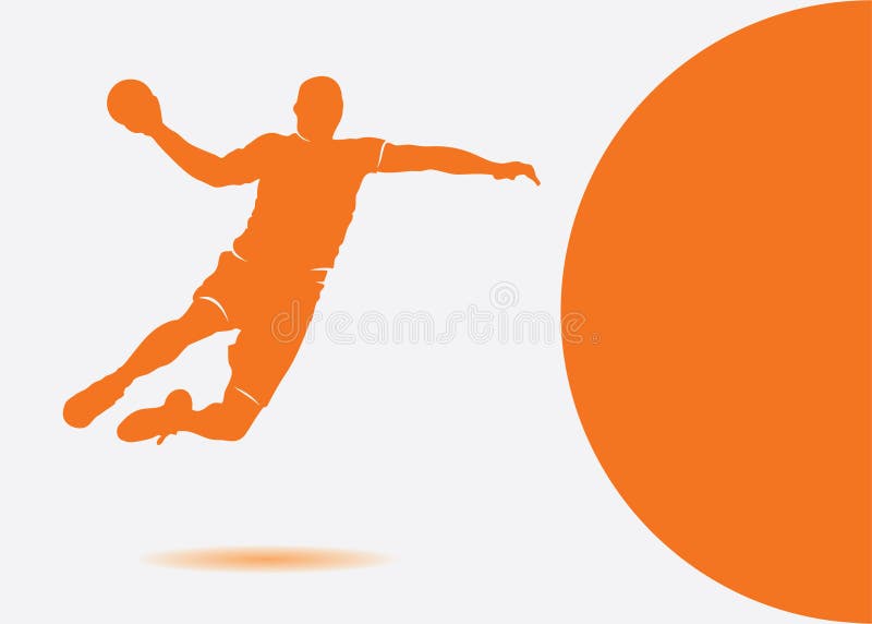 Handball stock vector. Illustration of design, black - 49217066
