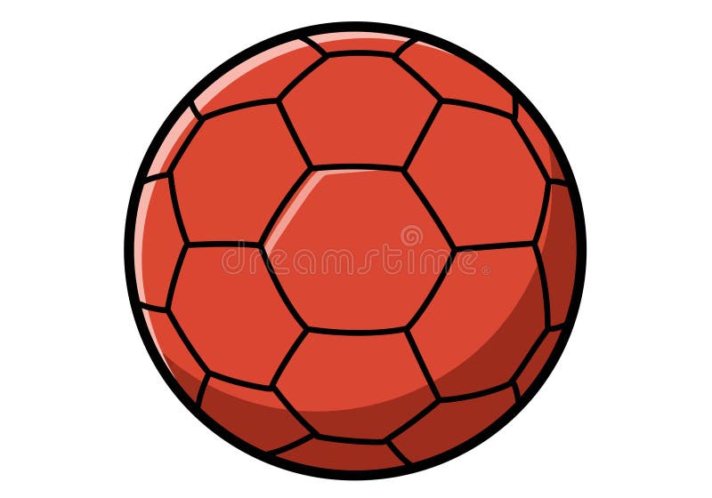 Handball ball clipart stock vector. Illustration of hexagon - 370254134