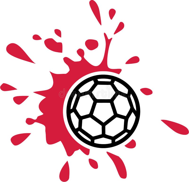 Handball-Ball-Orange vektor abbildung. Illustration von spieler - 75474721