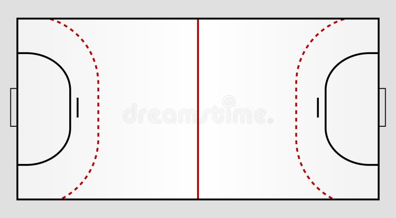 Handball ground stock vector. Illustration of stylized - 14628717