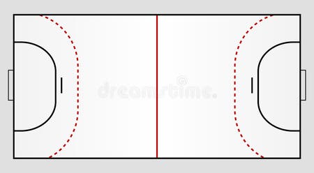 Handball ground stock vector. Illustration of stylized - 14628717