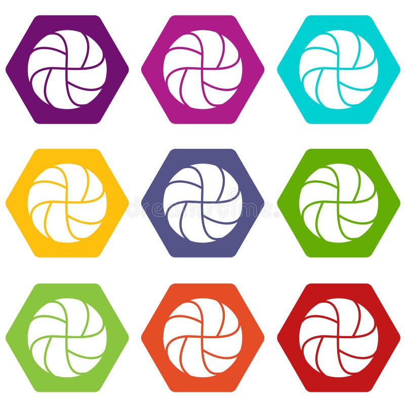 Handball Icons Set 9 Vector Stock Vector - Illustration of object ...