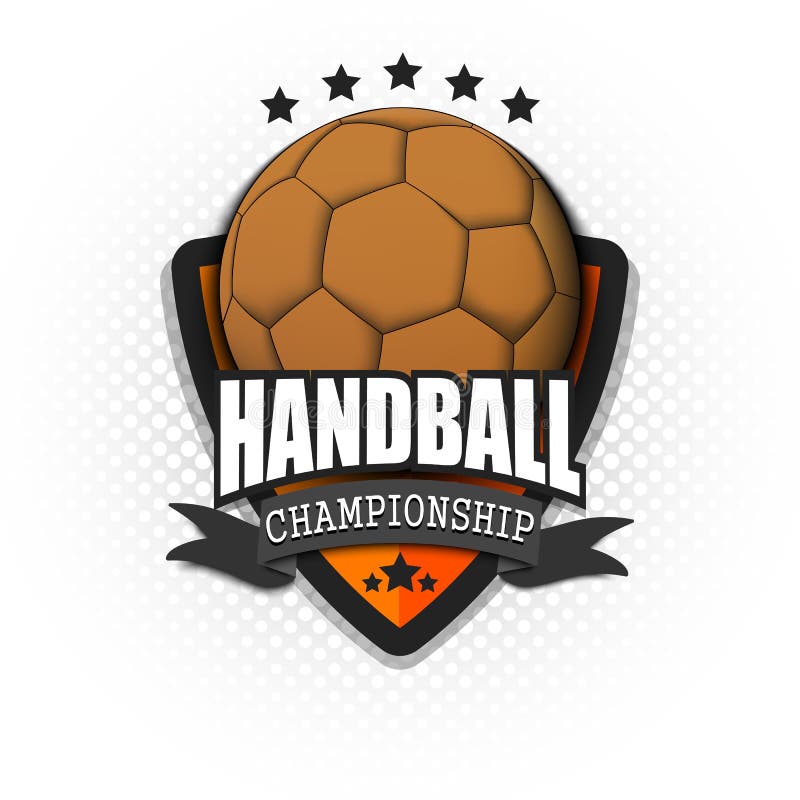 Handball Logo and Badge Set Vector Image Stock Vector - Illustration of ...