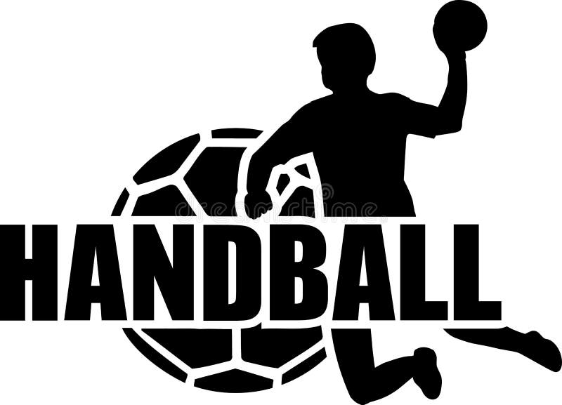 Handball Player Ball Set stock vector. Illustration of symbol - 92976152