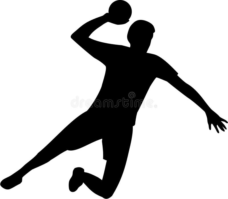 Handball Player stock vector. Illustration of graphic - 92975982