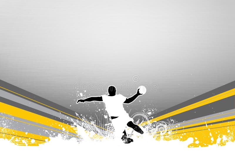 Handball Retro Poster Background Stock Vector - Illustration of strong ...