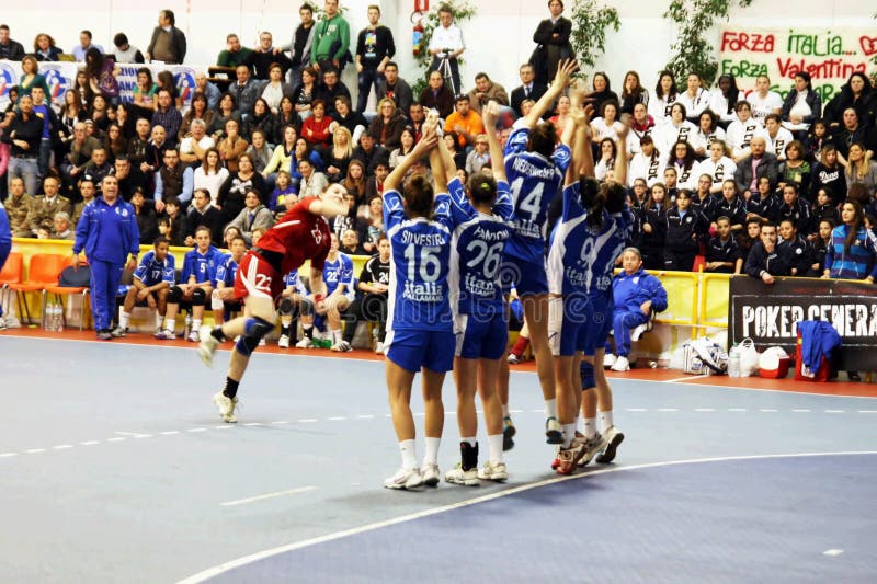 Handball shot editorial photo. Image of italy, slovakia - 25352311
