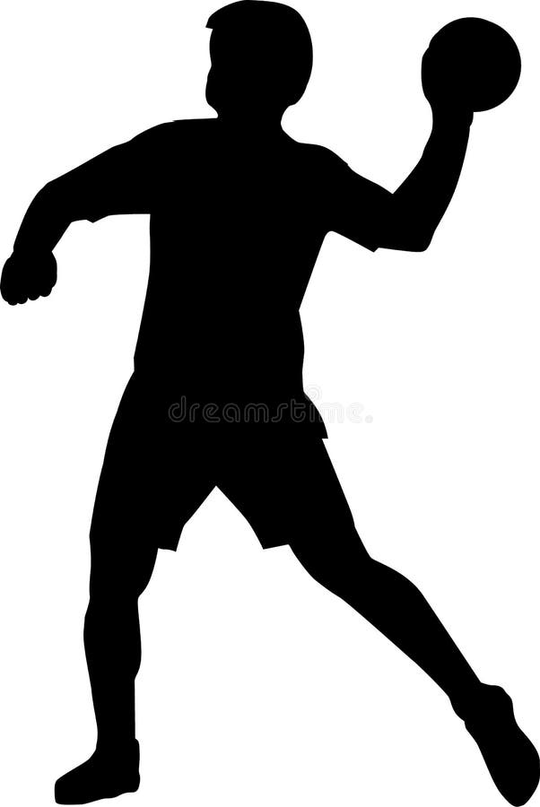 Handball Set Silhouette Ball Stock Vector - Illustration of vector ...