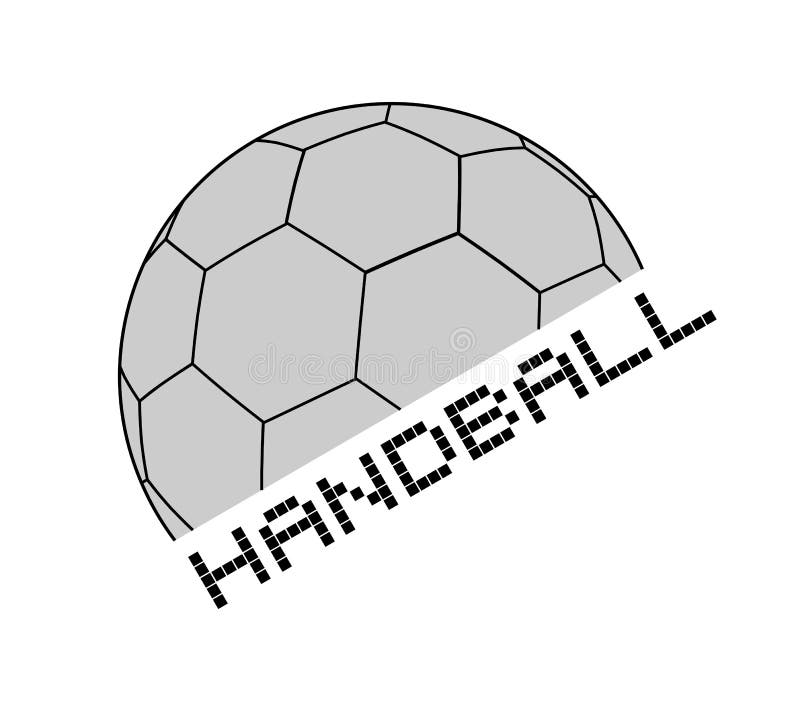 Handball Symbol Sport Vector Line Icon. Handball Player Symbol Stock ...