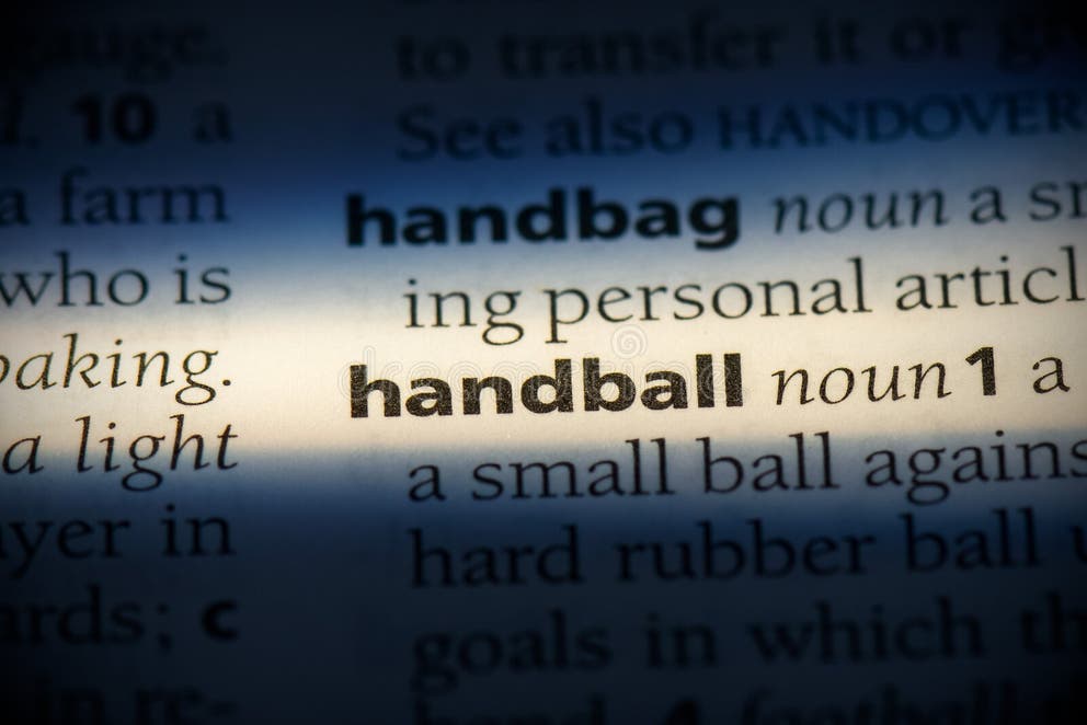 Handball stock photo. Image of english, macro, reference - 161576536