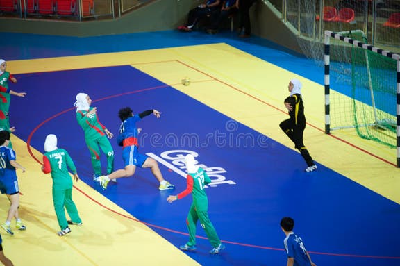 Handballsport. redaktionelles stockbild. Bild von bangkok - 35149224