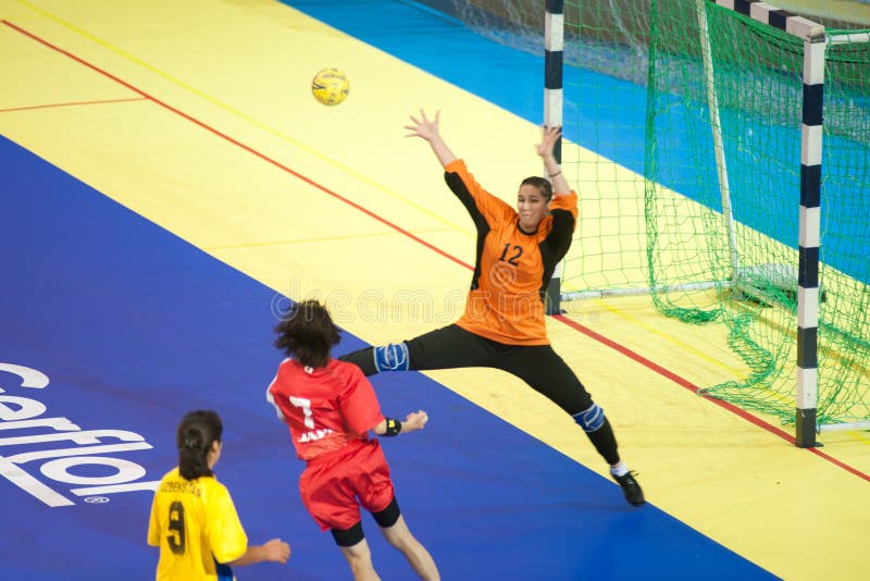 Handballsport. redaktionelles stockfotografie. Bild von person - 35149637
