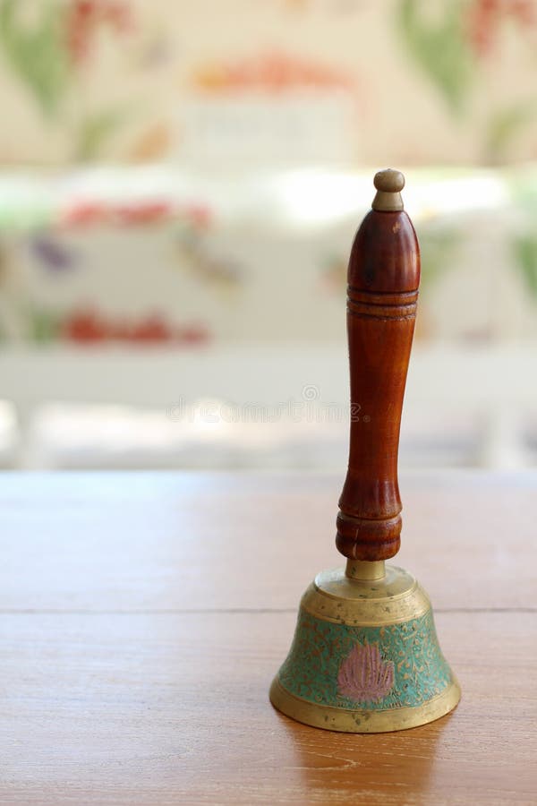 Handbell stock image. Image of bronze, utensils, sound - 36326297