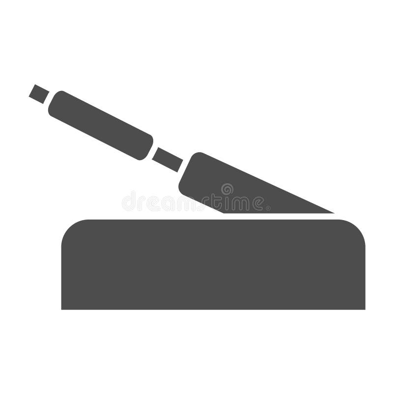 Handbrake Solid Icon. Car Brake Handle Vector Illustration Isolated on ...