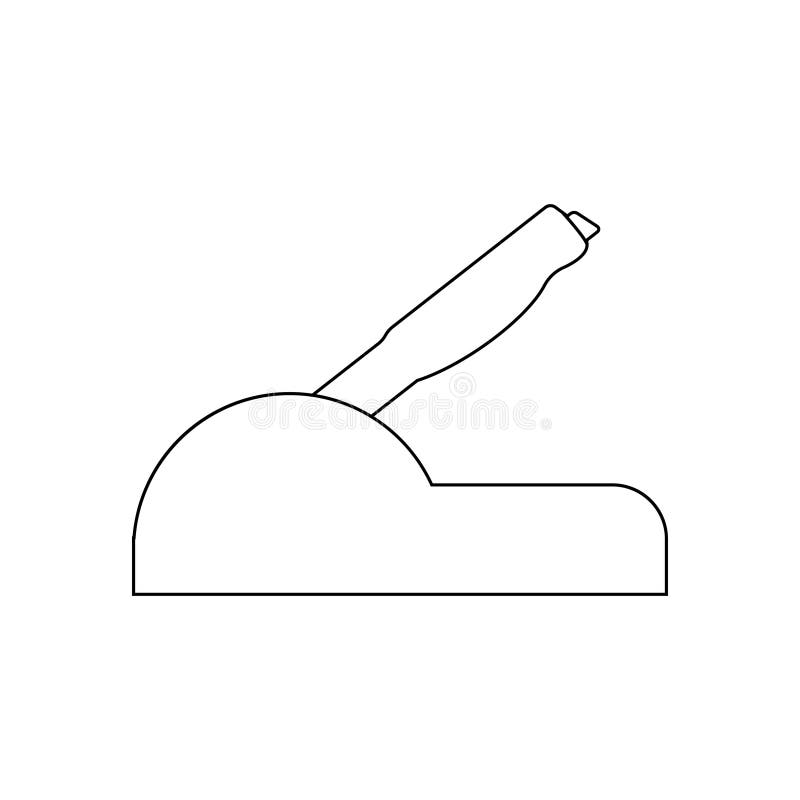 Handbrake symbol icon stock illustration. Illustration of pictogram ...