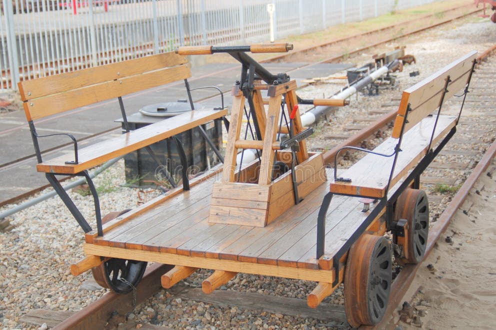 Handcar stock image. Image of santa, trolley, rail, kalamazoo - 11957983