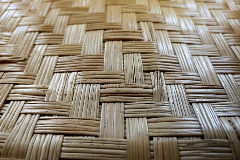 Handcraft Bamboo Weaving Texture Background. Stock Image - Image of ...