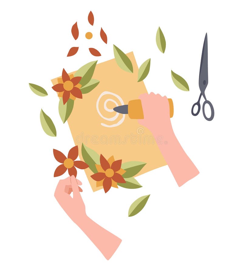 Hands Making Diy Crafts Stock Illustrations – 58 Hands Making Diy ...