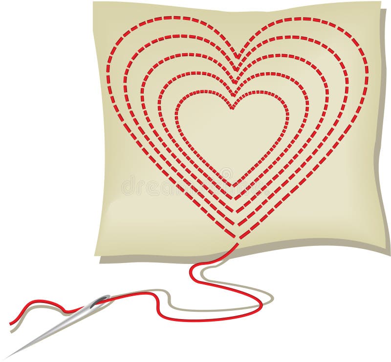 Handcraft heart stock vector. Illustration of date, symbol - 12125800