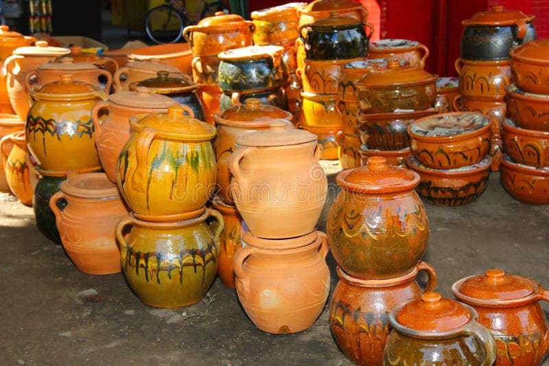 Handcraft pottery stock photo. Image of market, handicraft - 28269654