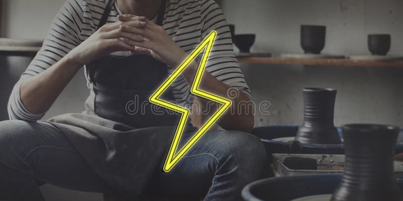 Handcraft Sculptor Skill Pottery Concept Stock Photo - Image of ...