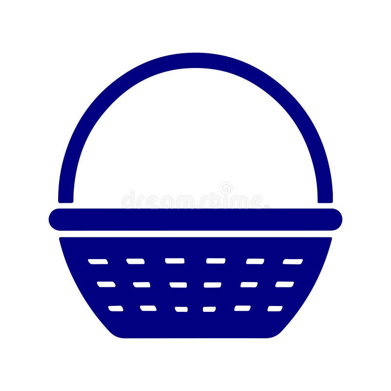 Handcrafted Basket Vector Artwork Stock Vector - Illustration of picnic ...