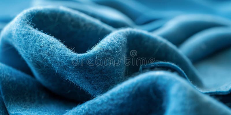 Handcrafted Blue Felt Fabric Stock Illustration - Illustration of ...