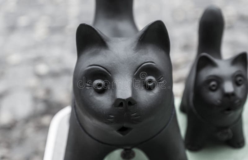 Handcrafted cat editorial stock photo. Image of figure - 134710568