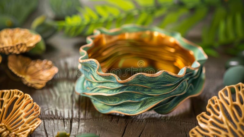 A Handcrafted Clay Bangle Molded and Sculpted into a Unique and ...