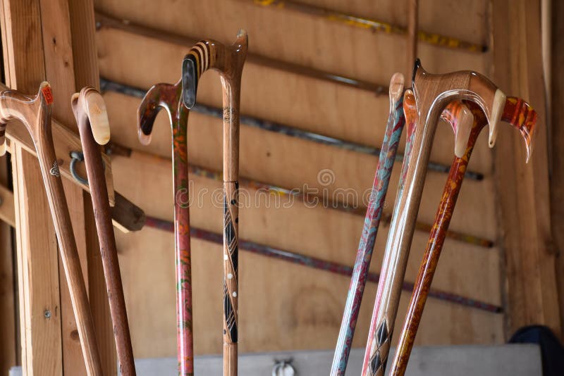 Handcrafted Colored and Patterned Walking Sticks for the Disabled, the ...