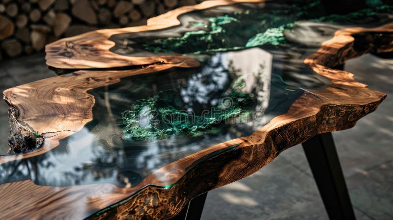 Handcrafted Epoxy River Table Showcases Unique Design and Craftsmanship ...
