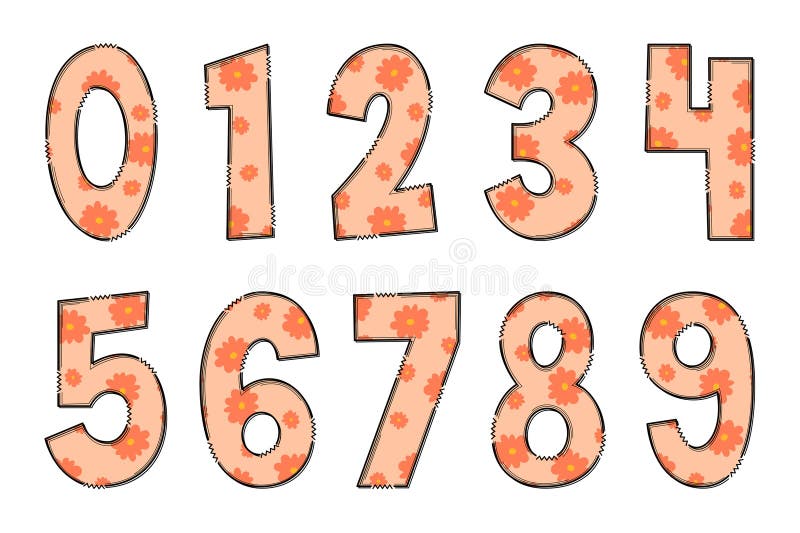 Handcrafted Floral Letters. Color Creative Art Typographic Design Stock ...