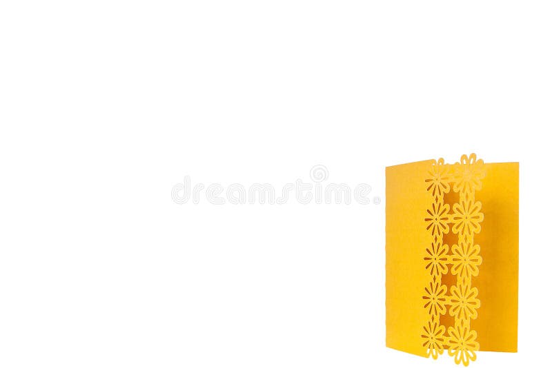 Handcrafted Gift Card Cut Out of Multicolor Designer Paper Stock Image ...